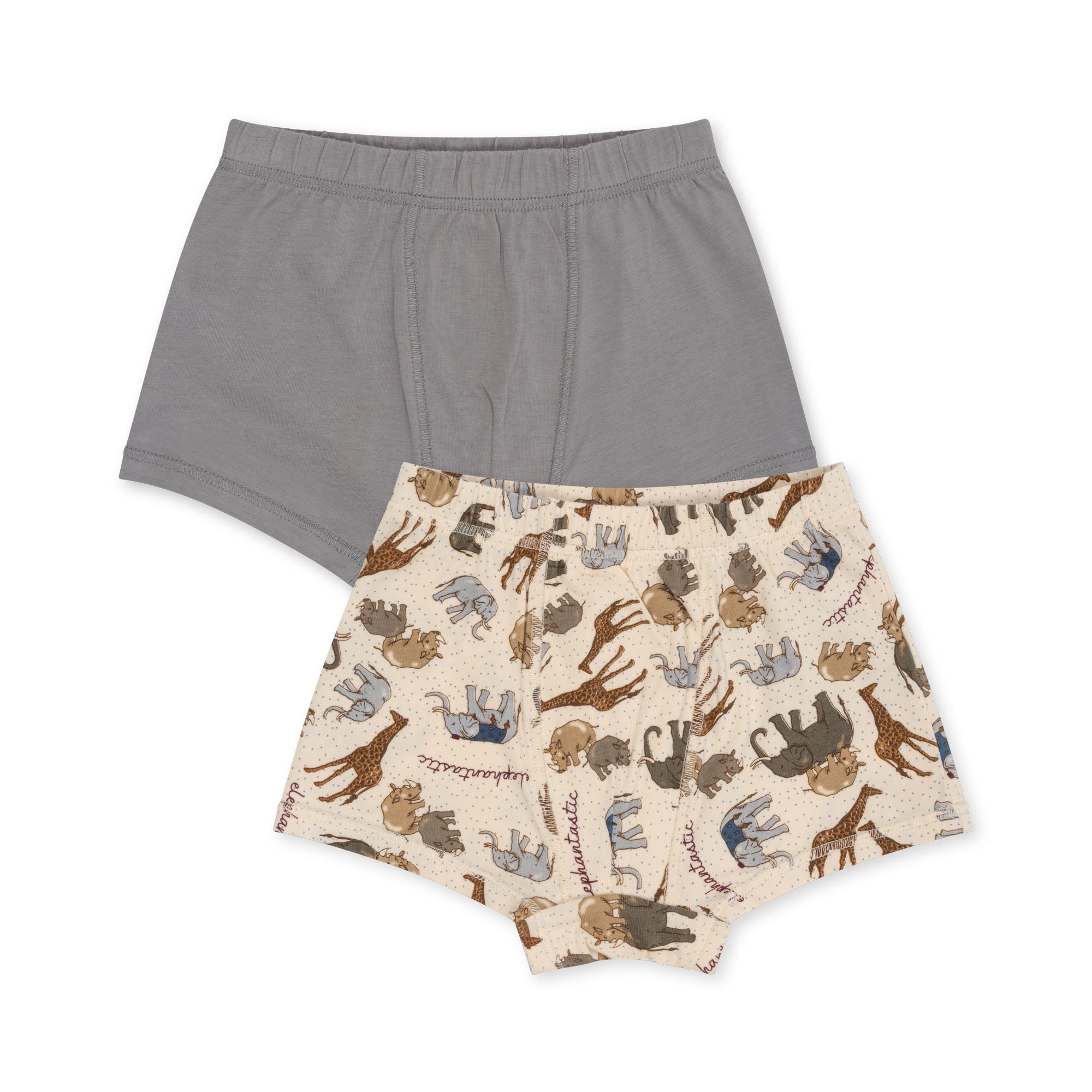 Basic 2 Pak Boxers - elefantastic/sleet – kongessloejd.com